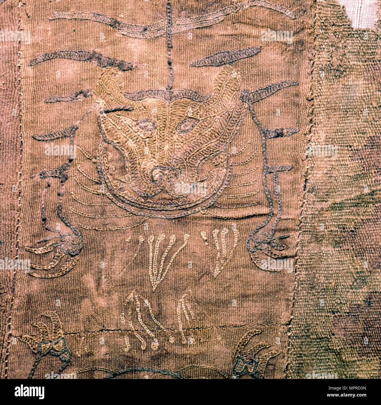 Wall-hanging of Tiger from Tomb at Noin Ula, North Mongolia, c1st ...