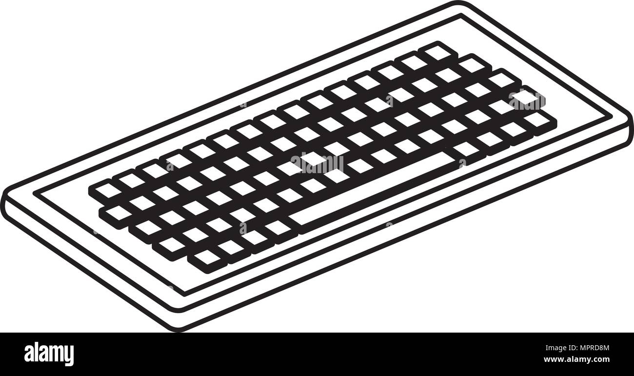 computer keyboard isometric icon Stock Vector Image & Art - Alamy
