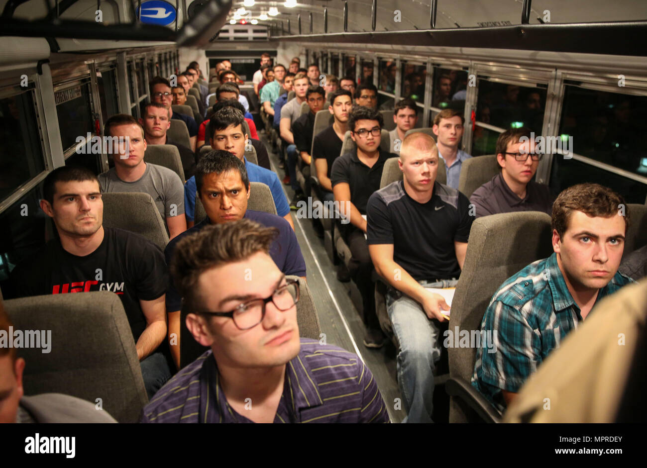 Recruits of Delta Company, 1st Recruit Training Battalion, are welcomed ...