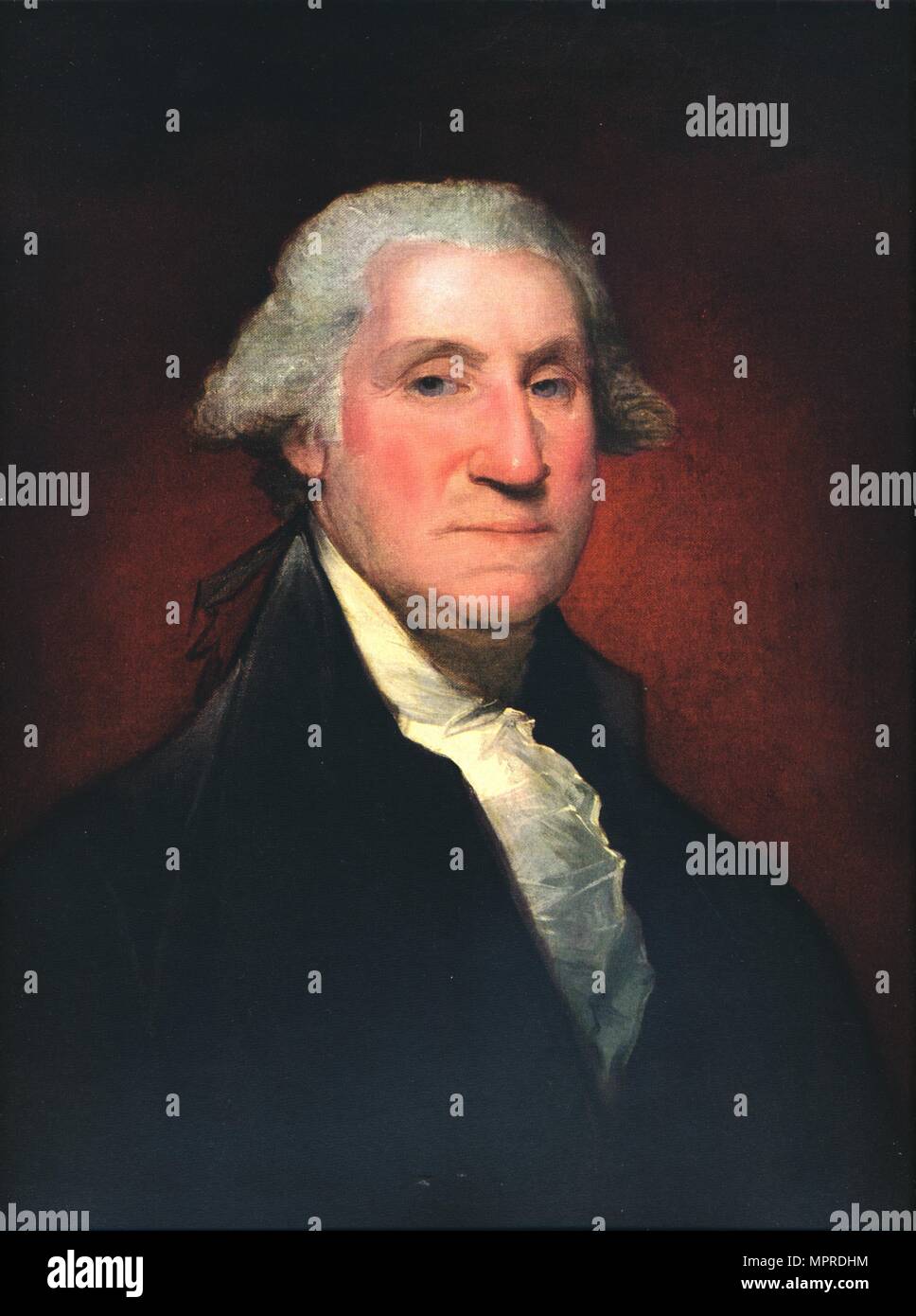 'George Washington', 1795. Artist: Gilbert Charles Stuart Stock Photo ...