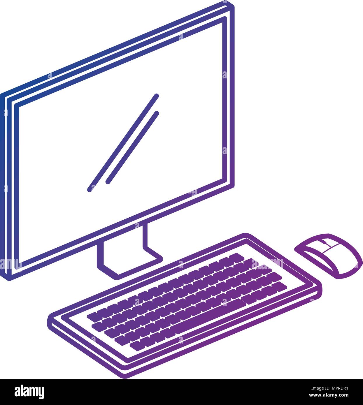 desktop computer isometric icon Stock Vector Image & Art - Alamy