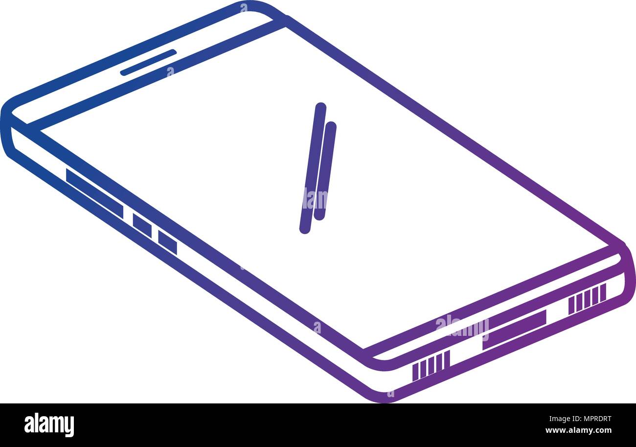 smartphone device isometric icon Stock Vector Image & Art - Alamy