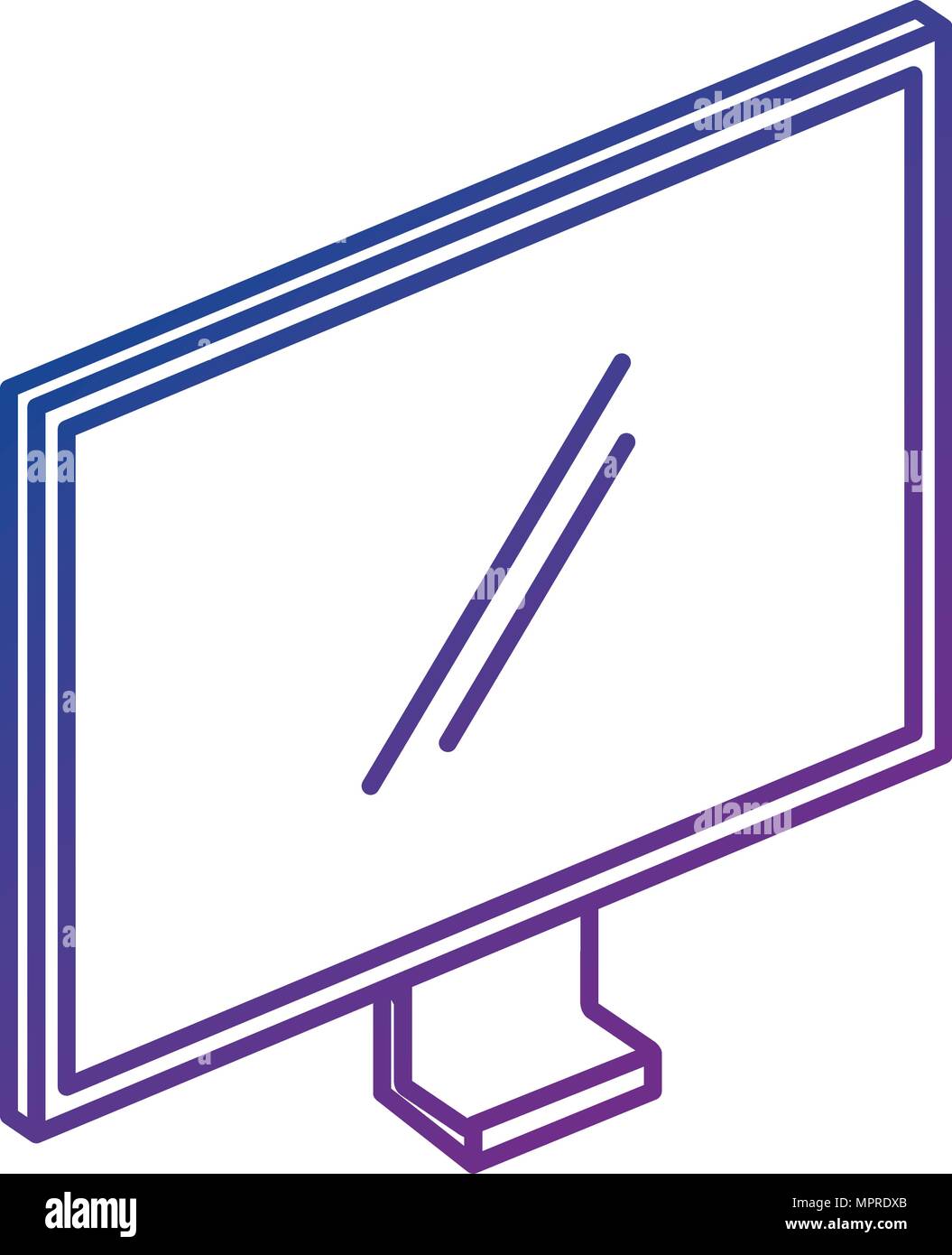 computer display isometric icon Stock Vector Image & Art - Alamy