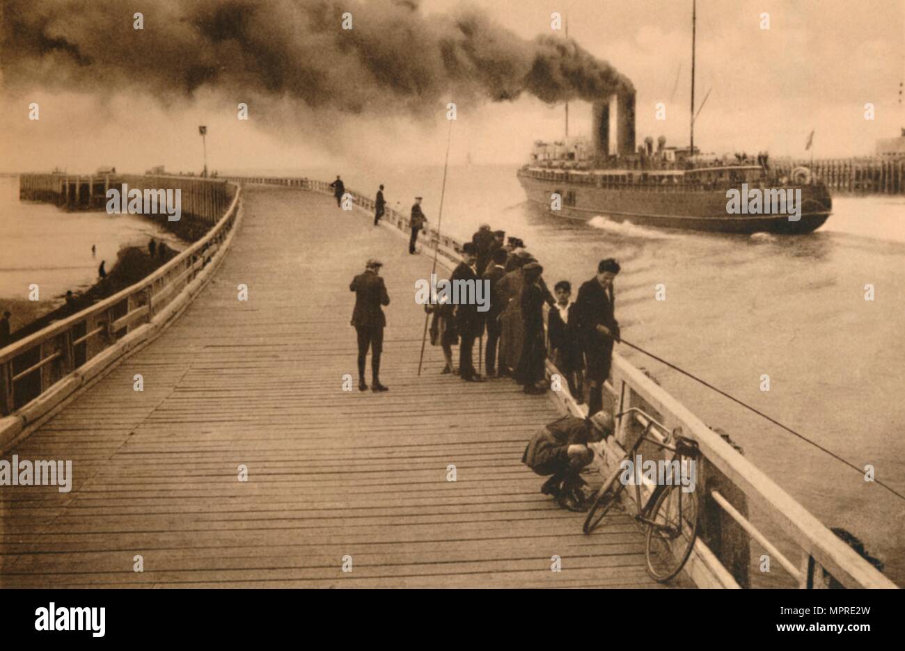 'The Pier and the entrance of the Mail-Steamer', c1928. Artist: Unknown ...