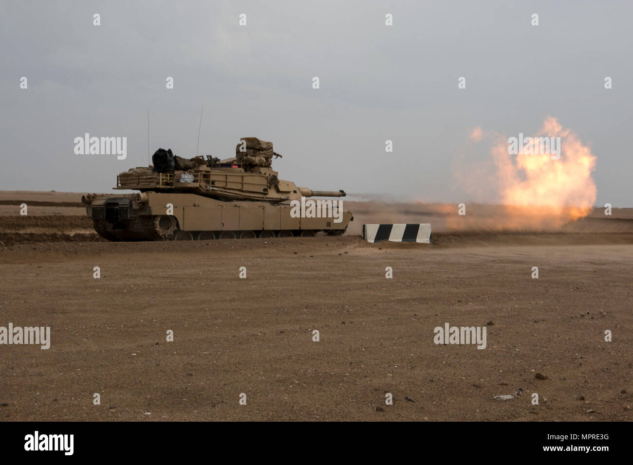 An M1A2 Abrams main battle tank from the 3rd Armored Brigade Combat ...