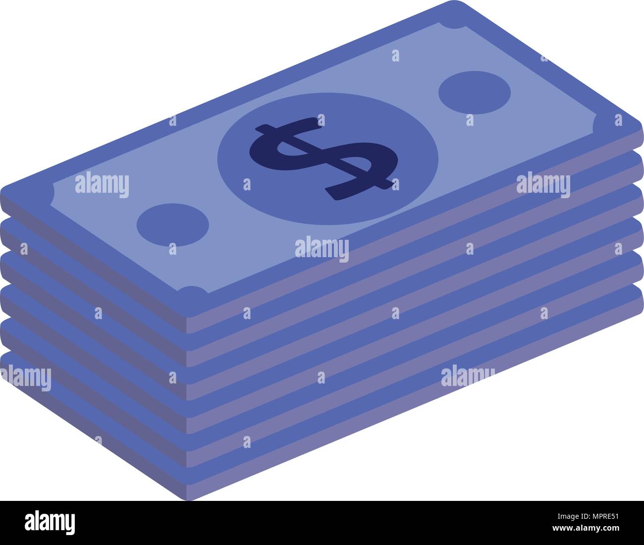 Bills dollars isometric hi-res stock photography and images - Alamy
