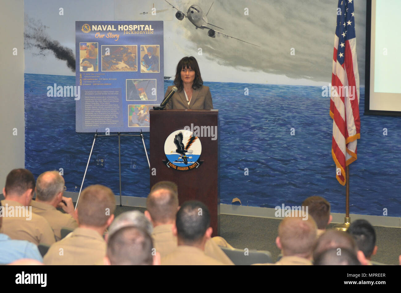 JACKSONVILLE, Fla. (April 6, 2017) – Retired Lt. Cmdr. Laura Bennett ...