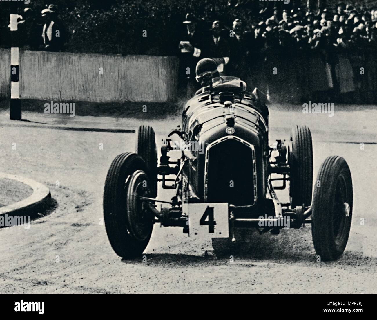 'Smart cornering in I.O.M. Race: The Hon. Brian Lewis', 1937. Artist ...