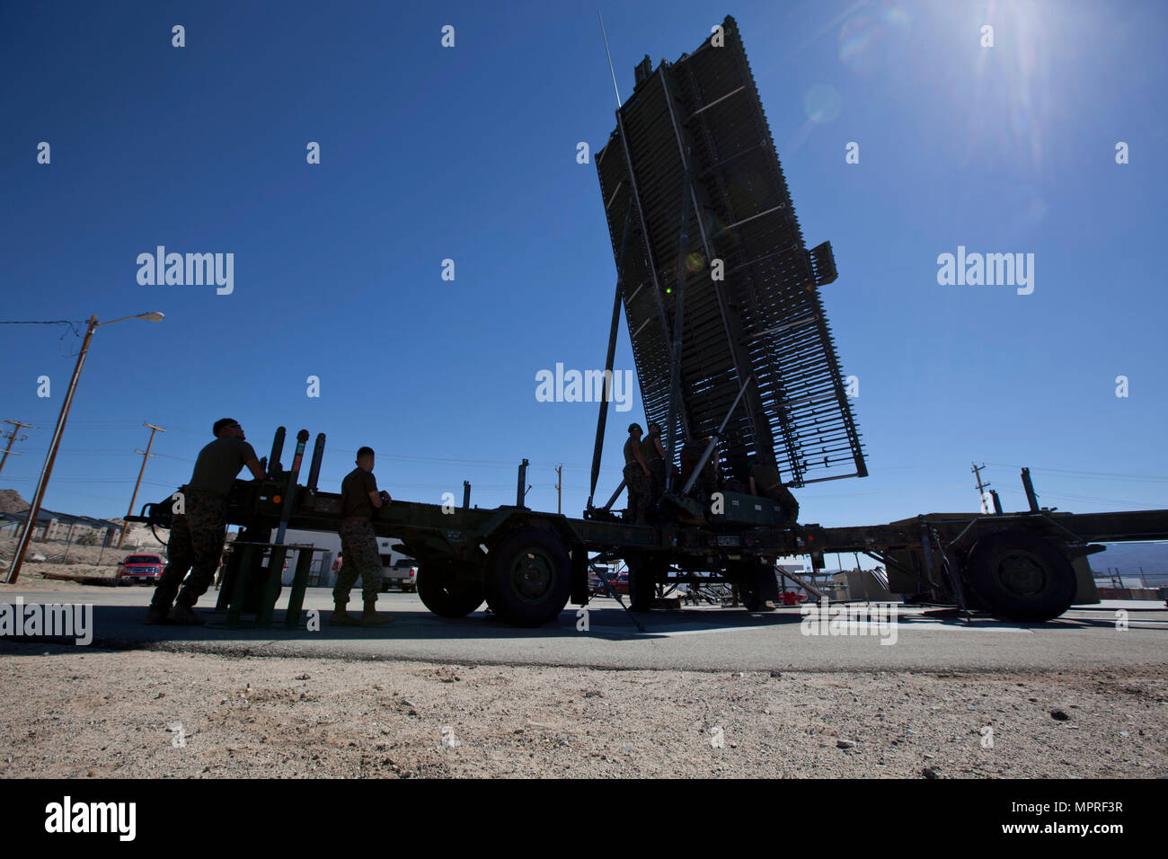 U.S. Marines assigned to the AN/TPS-59(v)3 Aviation Radar Repair Course ...