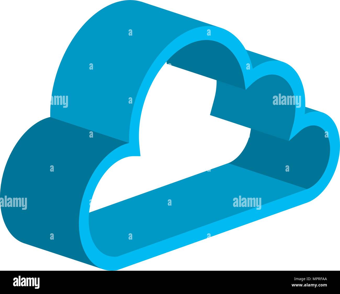 cloud computing isometric icon Stock Vector Image & Art - Alamy