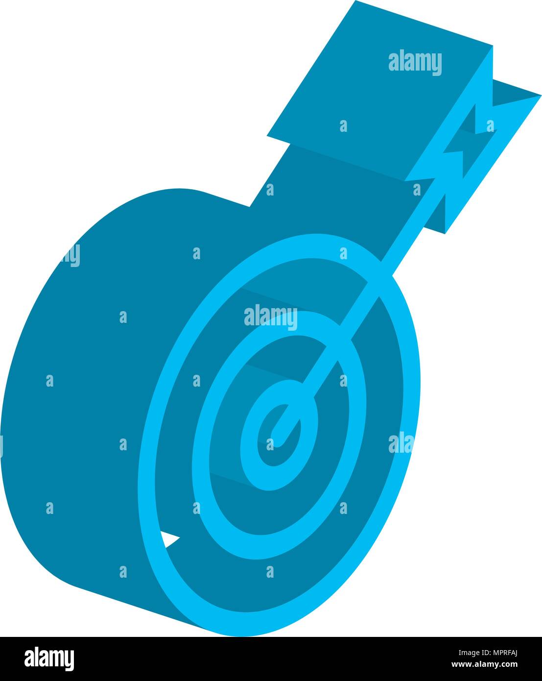 target with arrow isometric icon Stock Vector Image & Art - Alamy