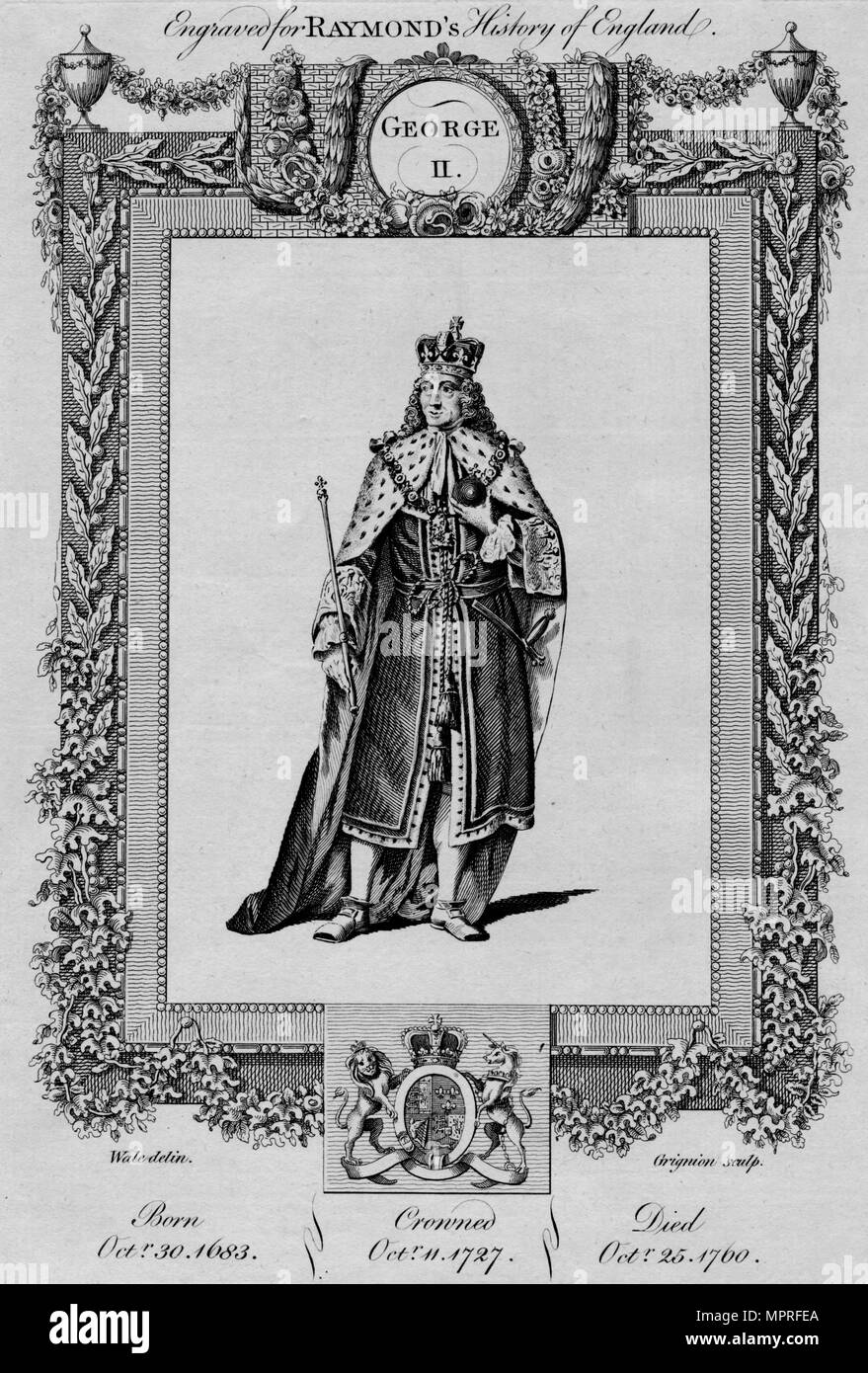 'George II', c1787. Artist: Unknown Stock Photo - Alamy