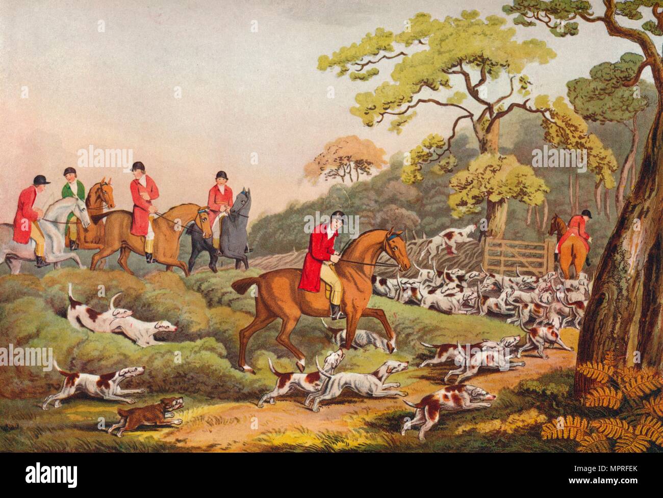 'Going To Cover', c1810, (1922). Artist: Samuel Howitt Stock Photo - Alamy