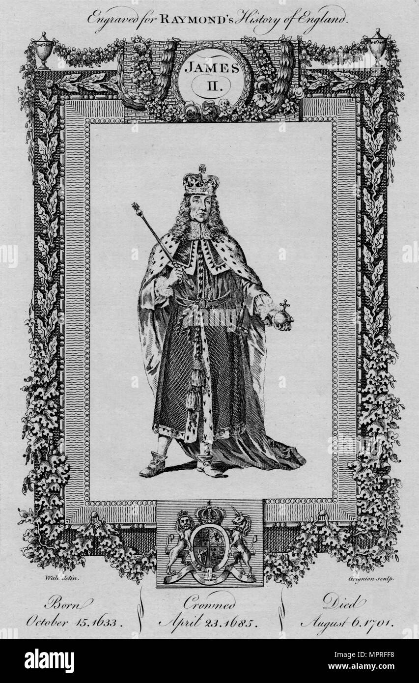 James ii england coat of arms hi-res stock photography and images - Alamy