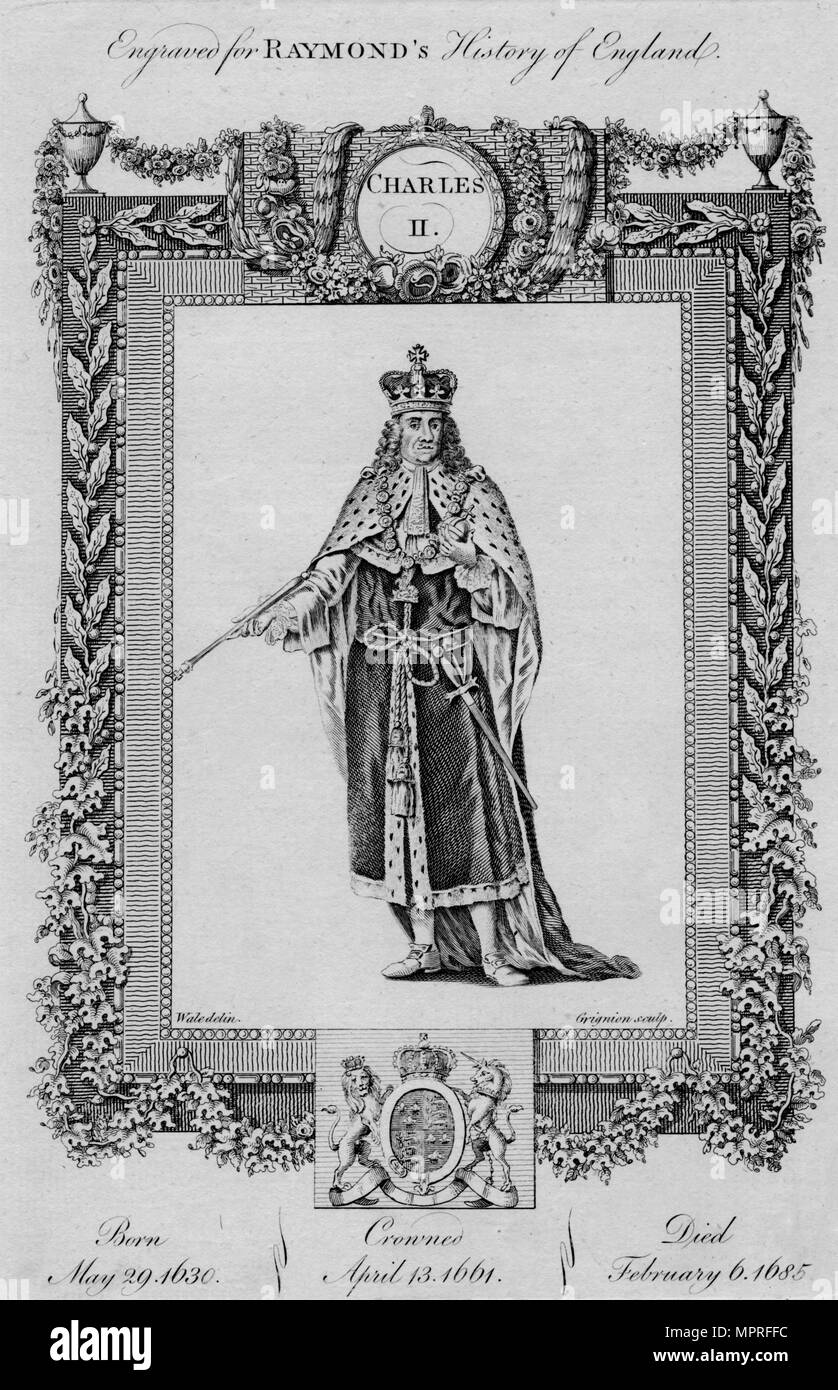 Charles ii coat of arms hi-res stock photography and images - Alamy