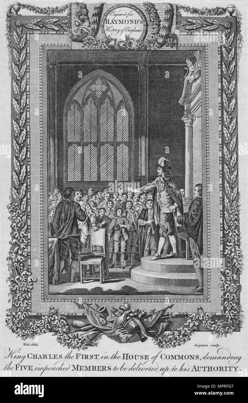'King Charles the First in the House of Commons', c1787. Artist ...