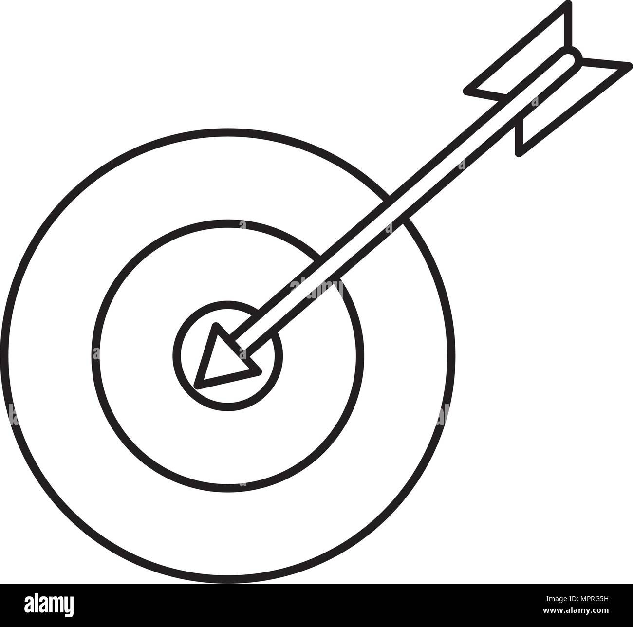 target with arrow icon Stock Vector Image & Art - Alamy