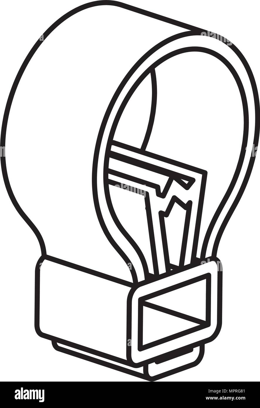 bulb light isometric icon Stock Vector Image & Art - Alamy