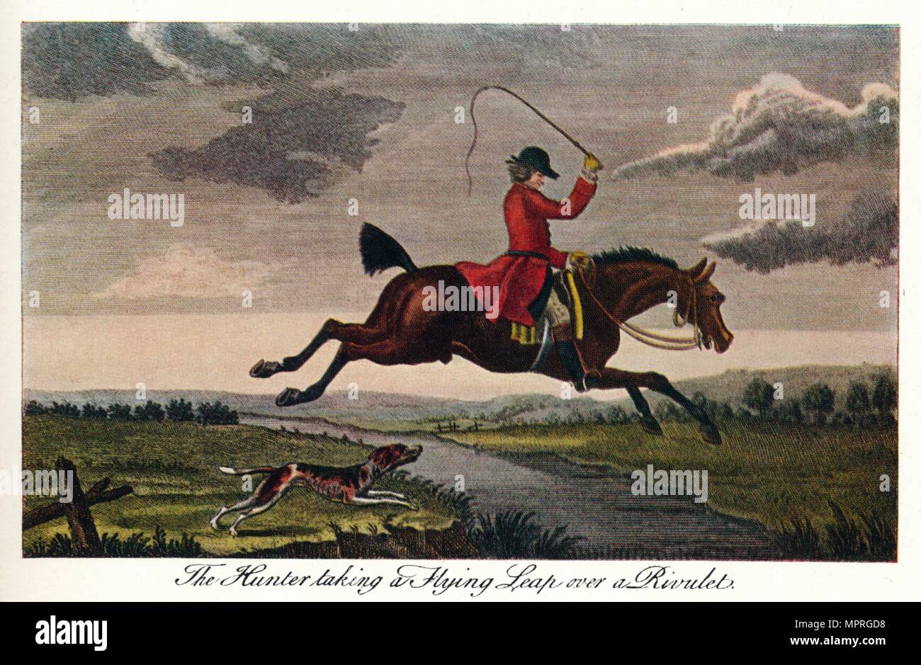 'The Hunter Taking A Flying Leap Over A Rivulet', c1740, (1922). Artist ...