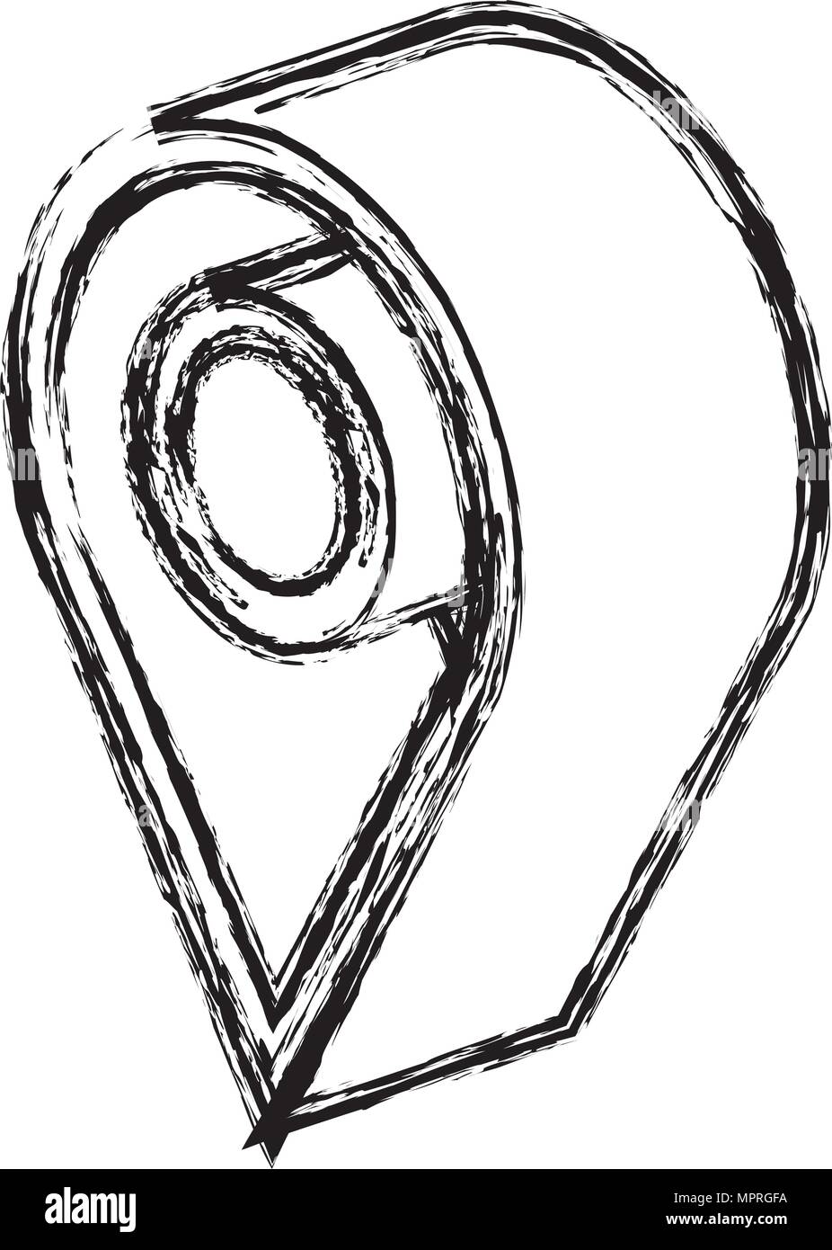 Pin pointer location isometric Stock Vector Images - Alamy