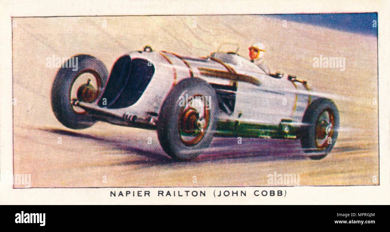 'Napier Railton (John Cobb)', 1938. Artist: Unknown Stock Photo - Alamy
