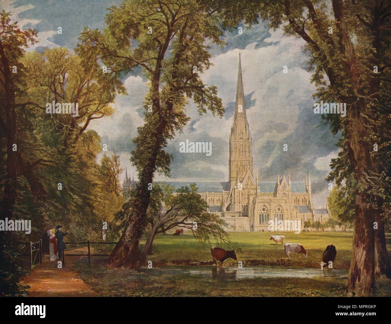 'Salisbury Cathedral', 1823, (c1915). Artist: John Constable Stock ...