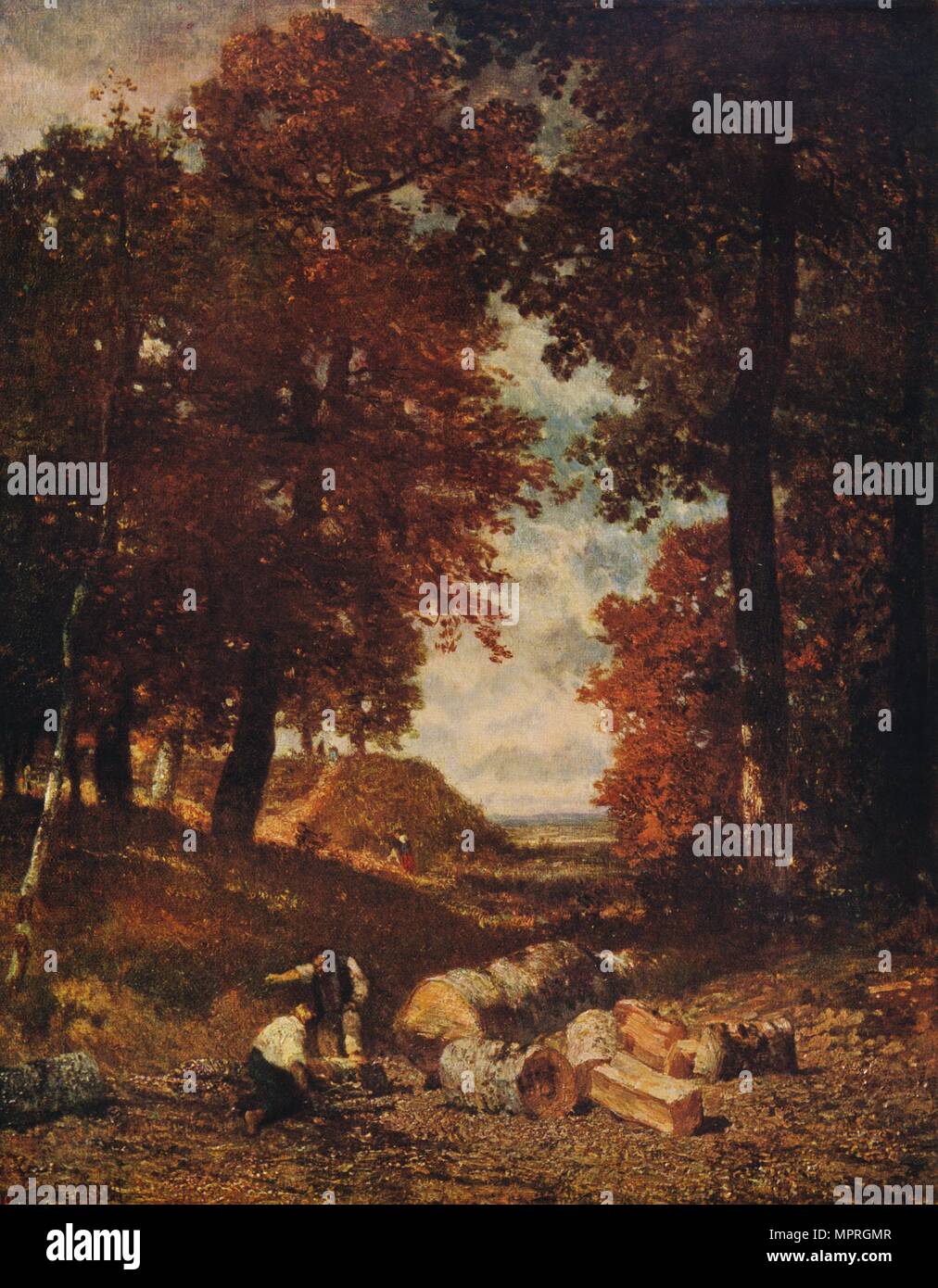 'Woodcutters', late 1840s, (c1915). Artist: Constant Troyon Stock Photo ...