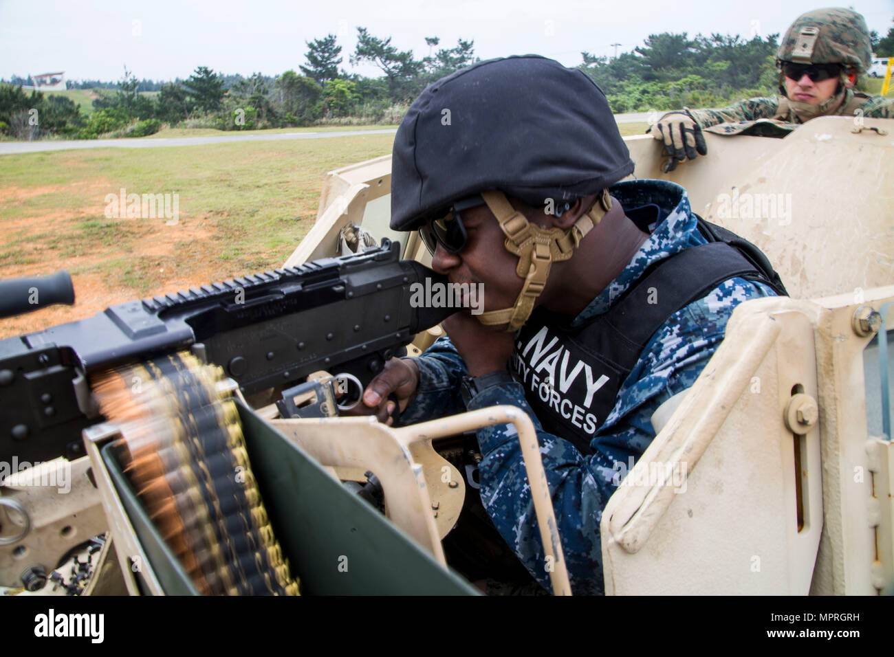U.S. Sailor MASN Toderick Jowers assigned to Command Expeditionary ...