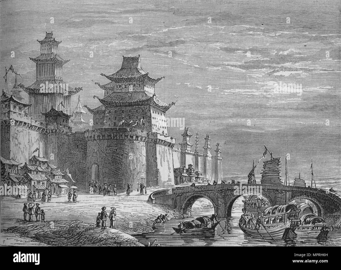 'Western Gate, Pekin', c1880. Artist: Unknown Stock Photo - Alamy