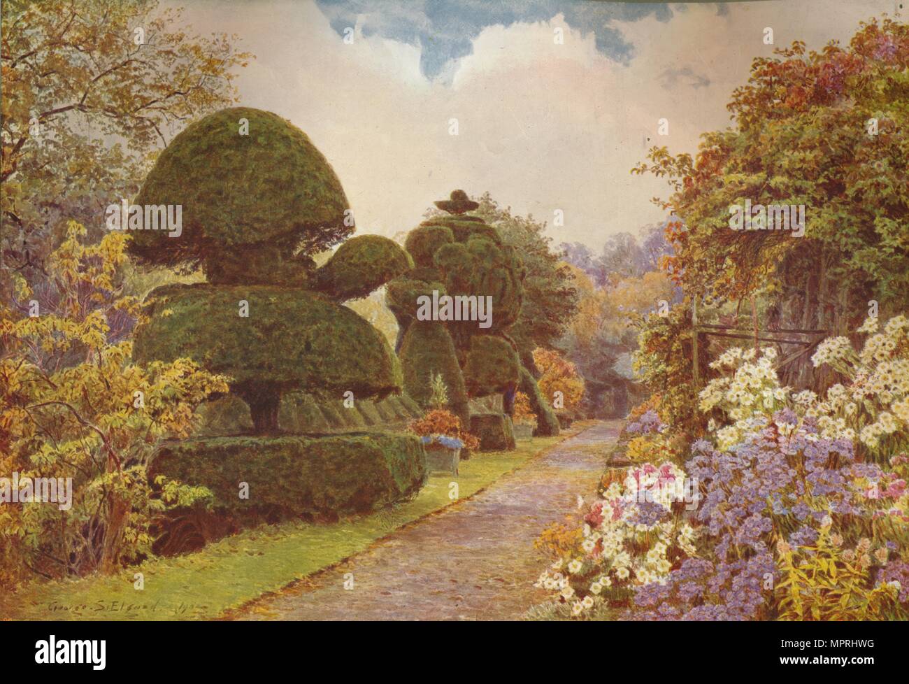 'Barncluith, Lanarkshire', c1915. Artist: George Samuel Elgood Stock ...