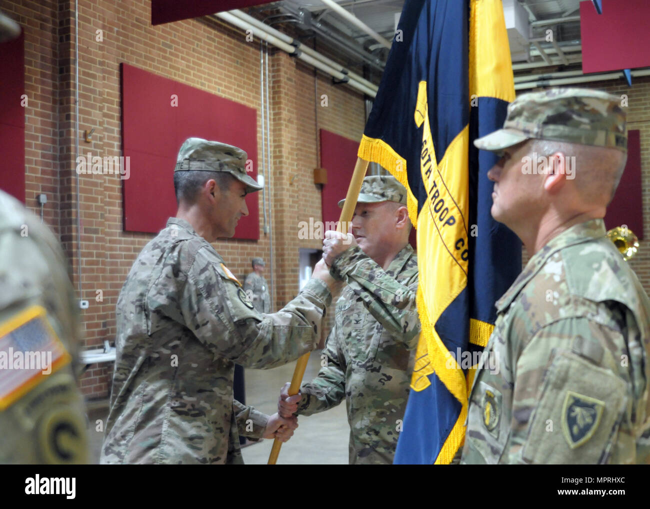 Uniformed troop presentation hi-res stock photography and images - Alamy
