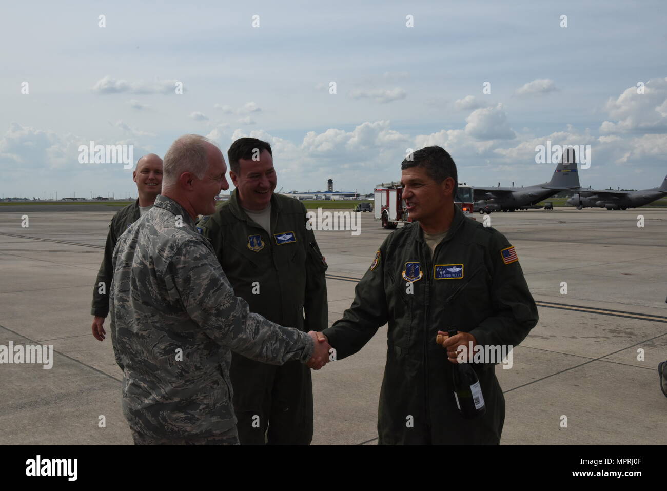 U.S. Air Force Col. Allen R. Cecil, commander, 145th Maintenance Group ...