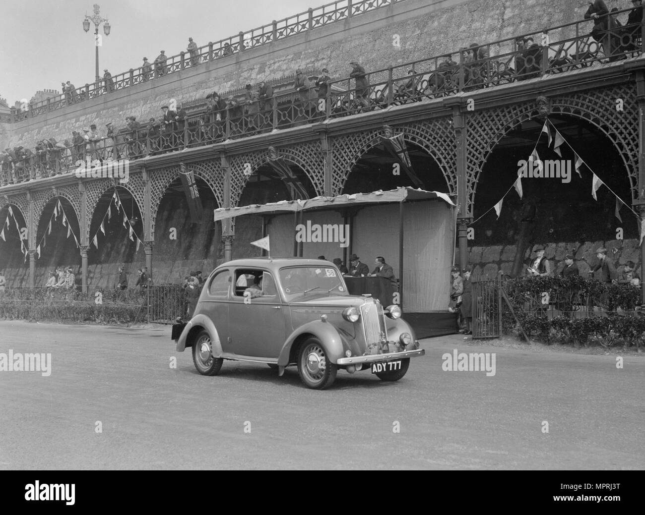 Vauxhall 10 of Miss IM Burton at the RAC Rally, Madeira Drive, Brighton ...