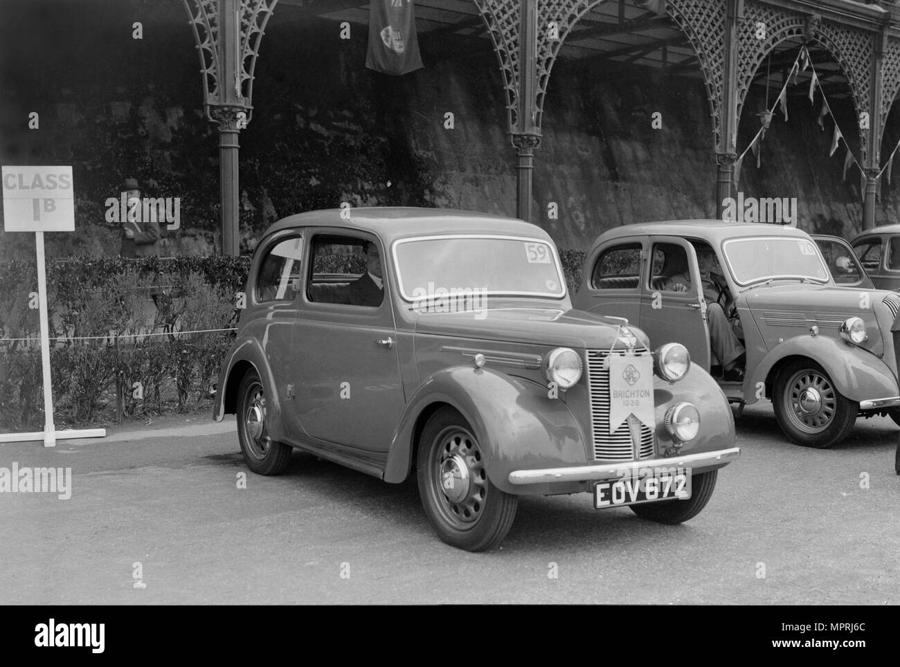 Austin 8 of CD Buckley at the RAC Rally, Madeira Drive, Brighton, 1939 ...