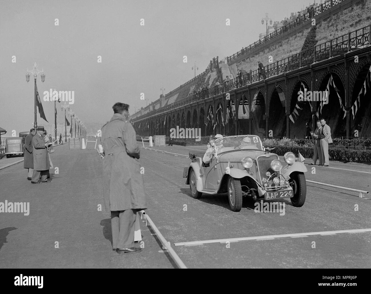 Singer Nine sports of CE Cole at the RAC Rally, Madeira Drive, Brighton ...