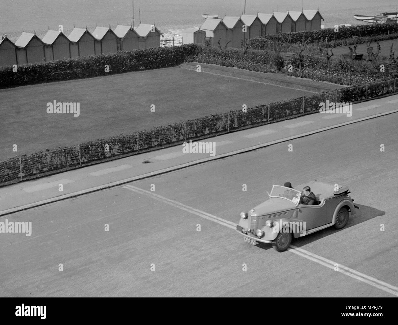 Ford Prefect tourer of JW Whalley competing in the RAC Rally, Madeira ...