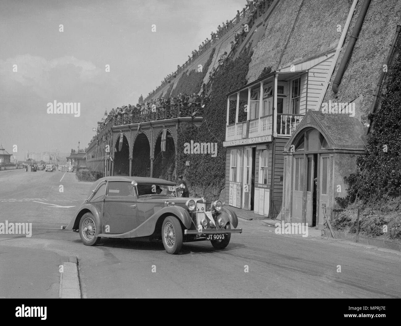 MG VA Tickford tourer of Lilian Roper competing in the RAC Rally ...
