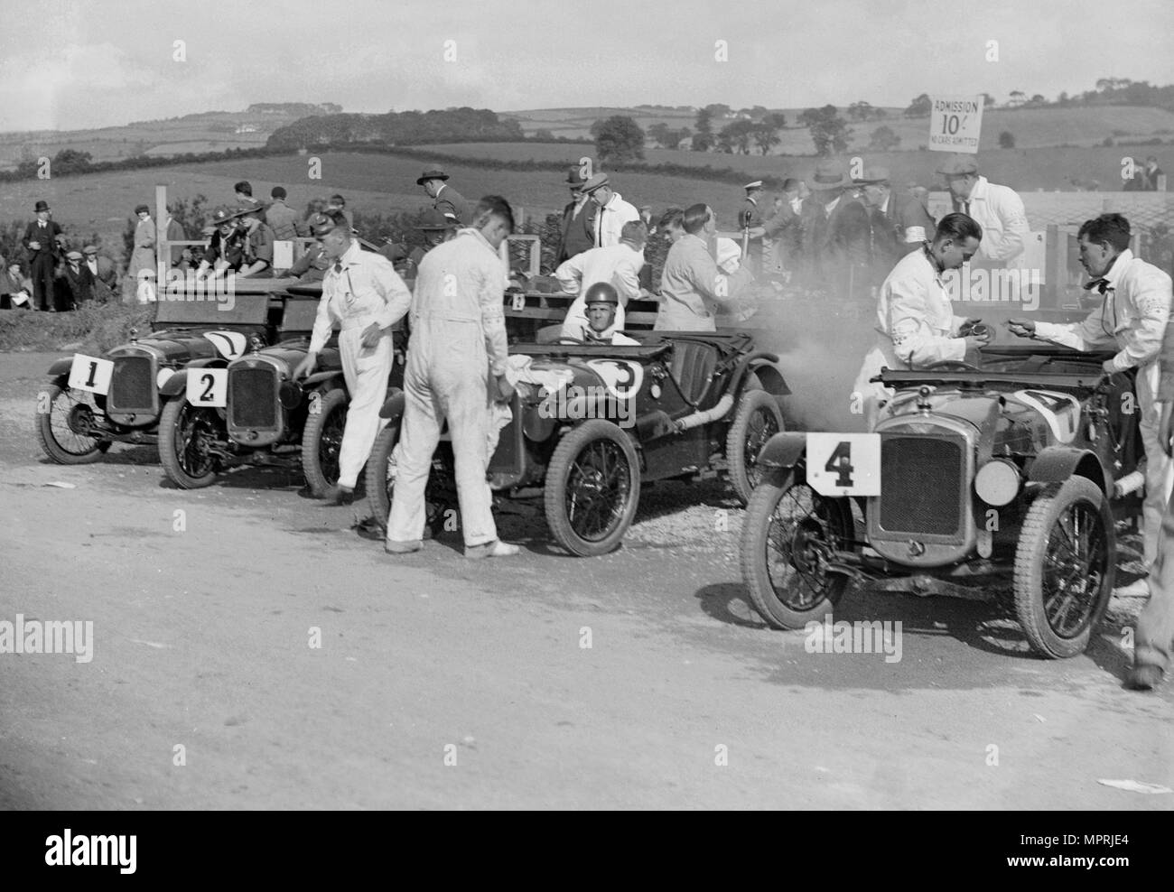 Austin Ulsters at the RAC TT Race, Ards Circuit, Belfast, 1929 Artist ...