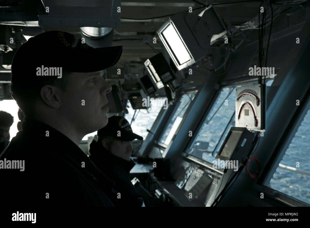 OCEAN (April 11, 2017) -- Lt. Jack Curran, assigned to Pre ...