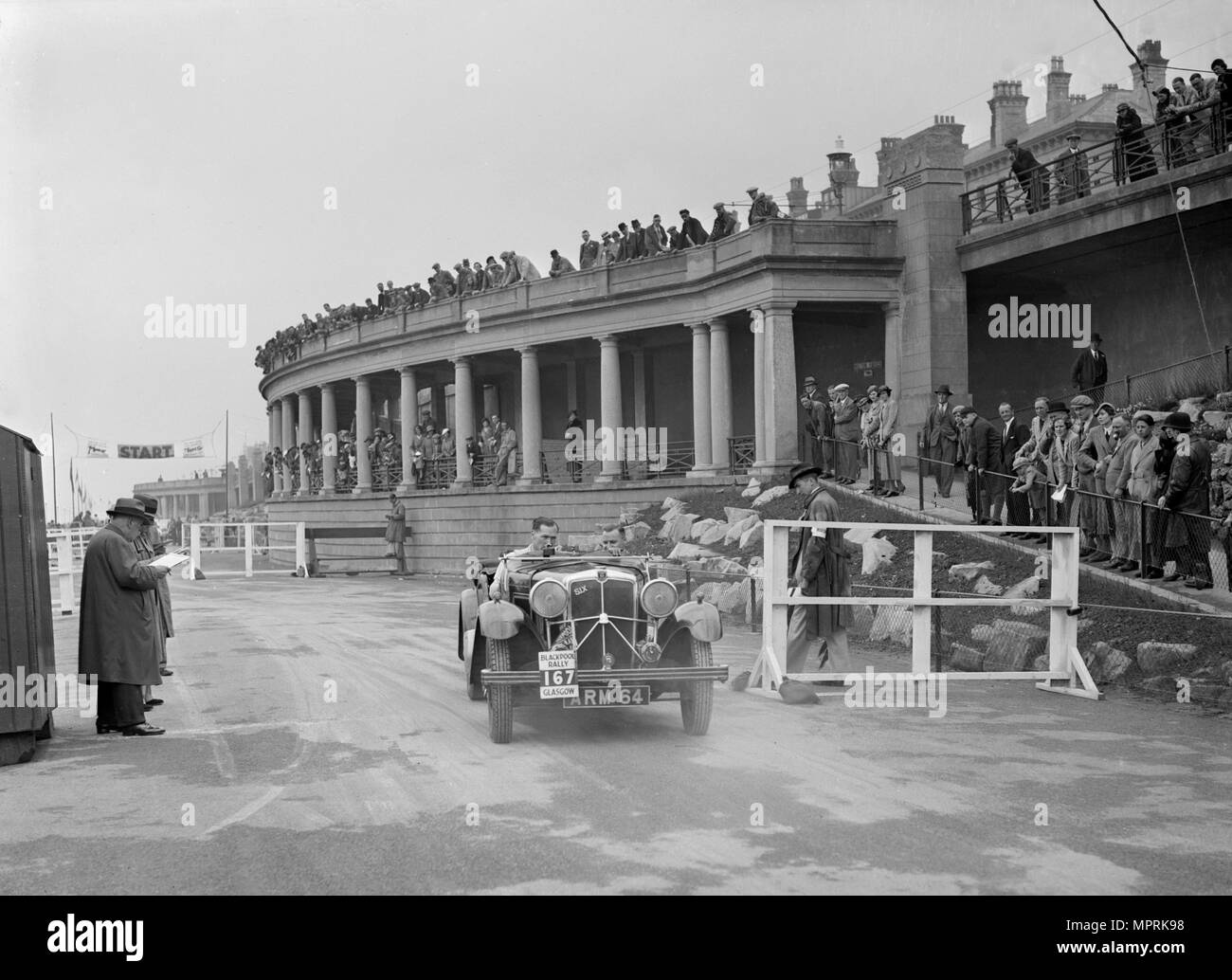 Morris Ten Six open tourer of RJ Morton competing in the Blackpool ...