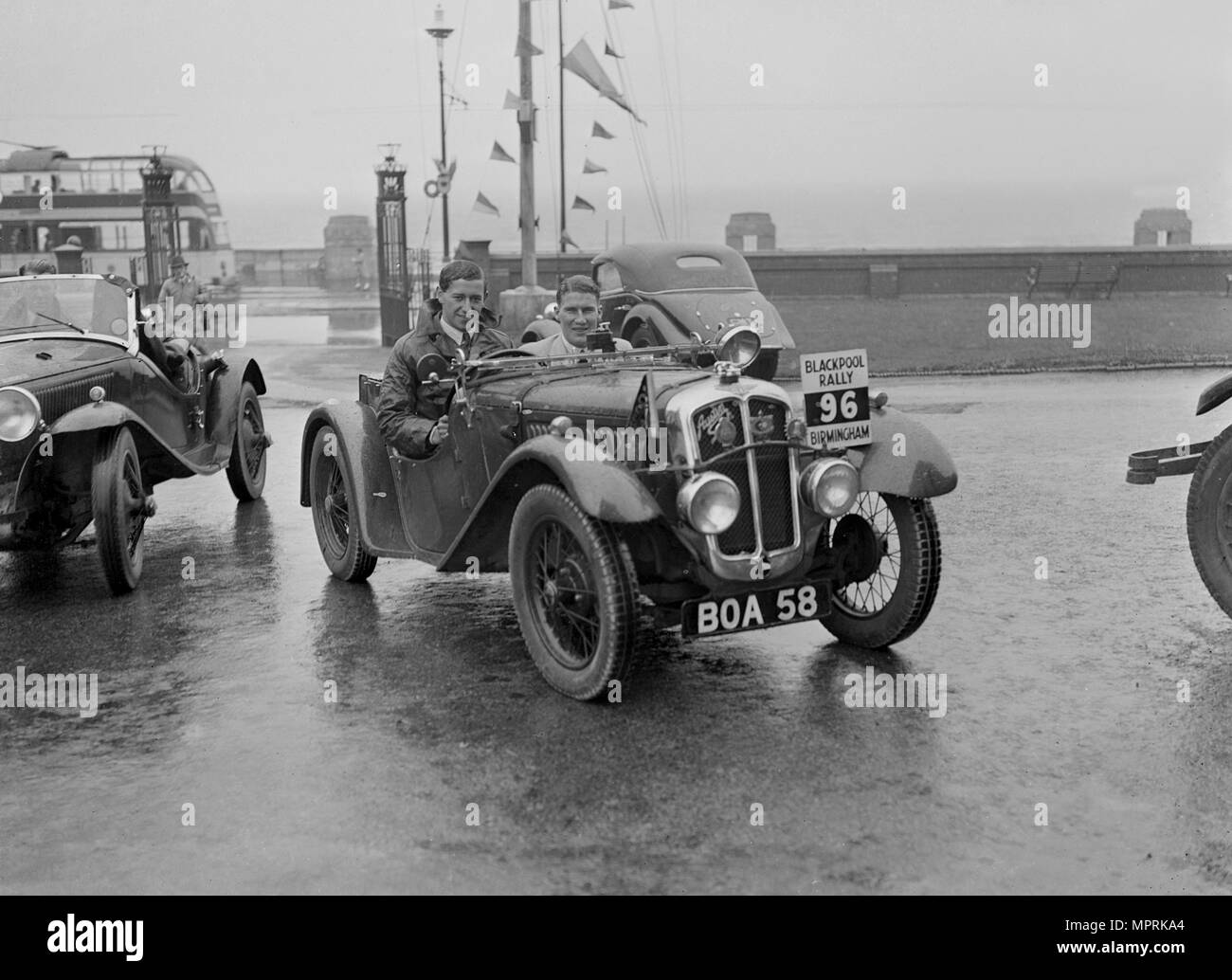 Austin 7 Grasshopper of CD Buckley at the Blackpool Rally, 1936. Artist ...