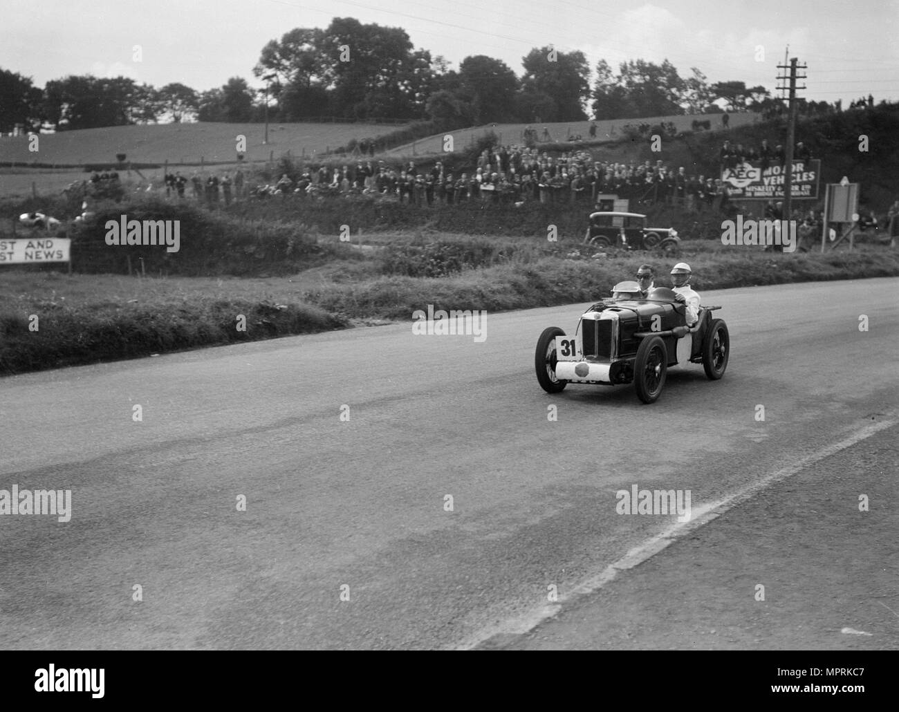 MG C type Midget of Cyril Paul competing in the RAC TT Race, Ards ...