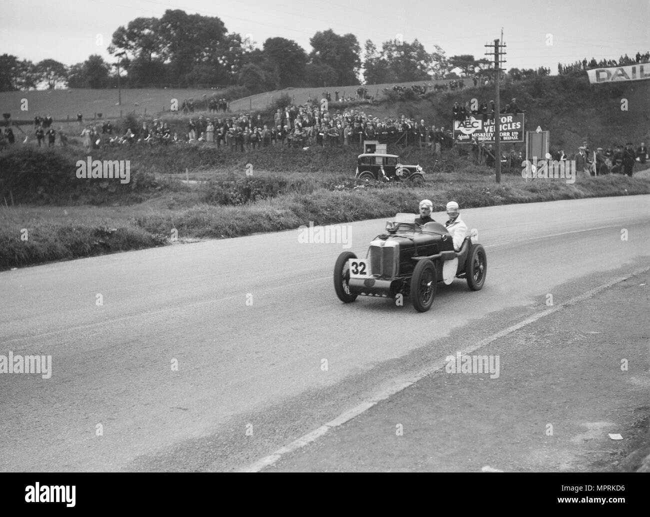 MG C type Midget of Goldie Gardner competing in the RAC TT Race, Ards ...