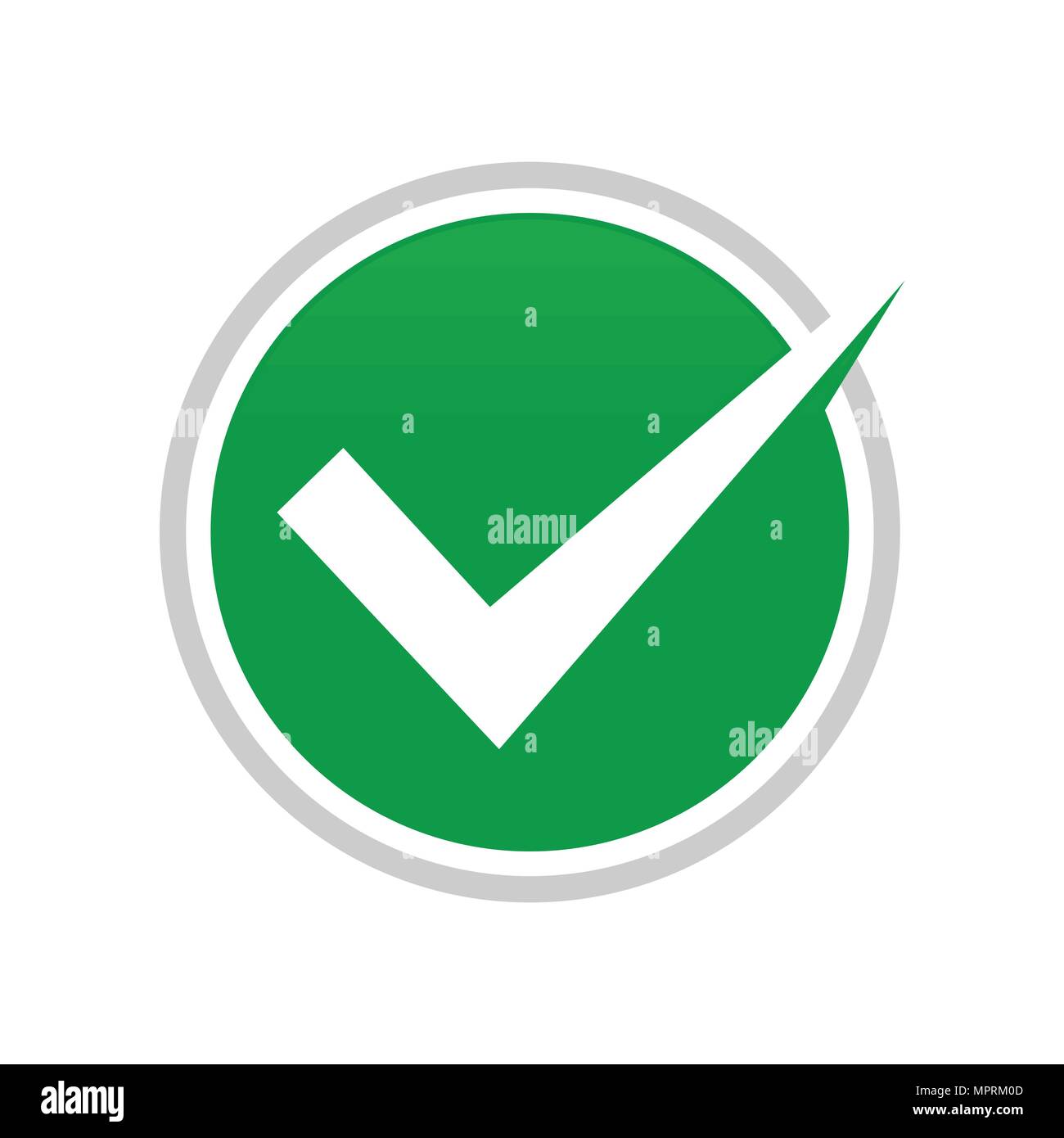 Simple Check Mark Circle Vector Symbol Graphic Logo Design Stock Vector ...