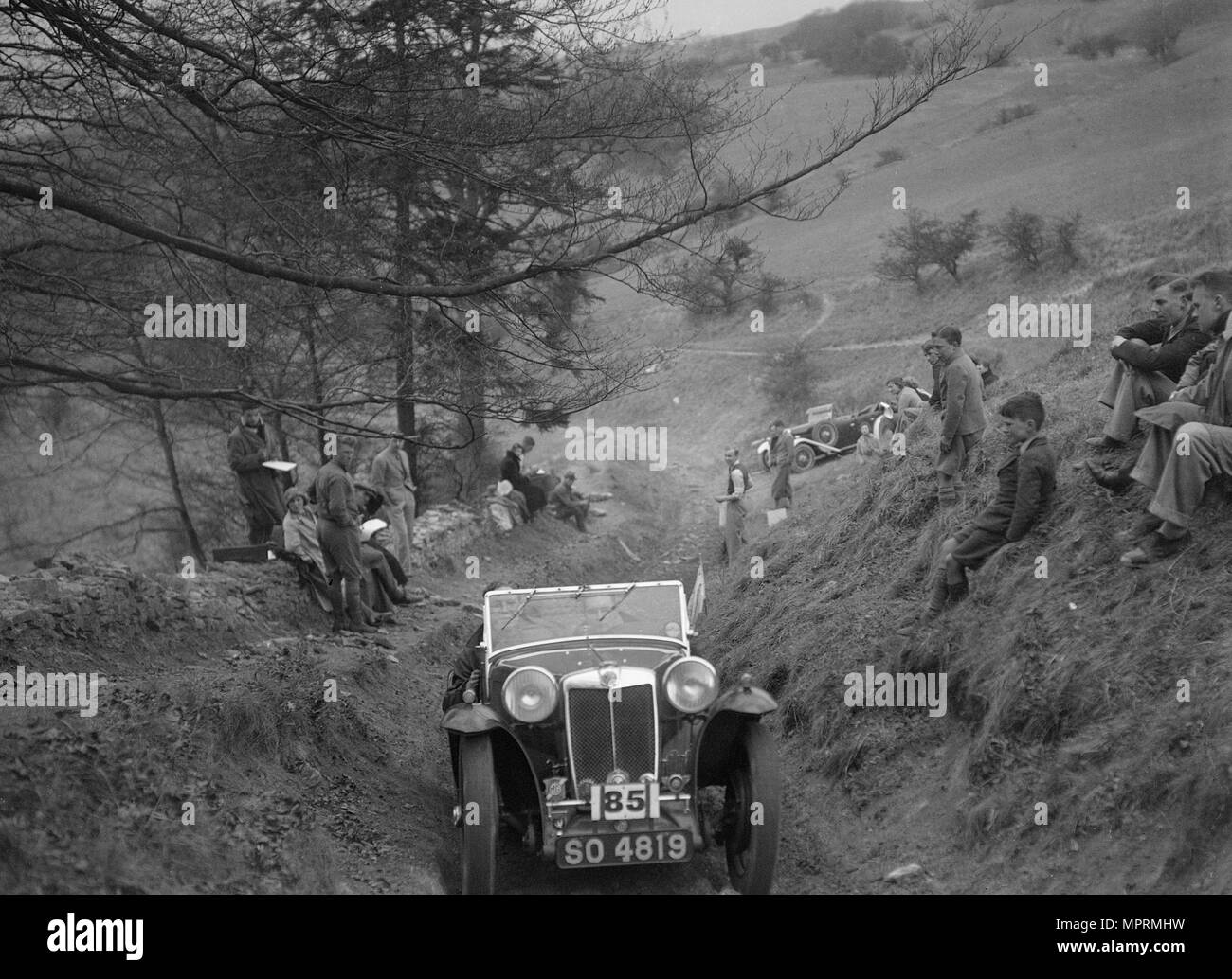 MG Magna of MWB Fraser competing in the MG Car Club Abingdon Trial ...