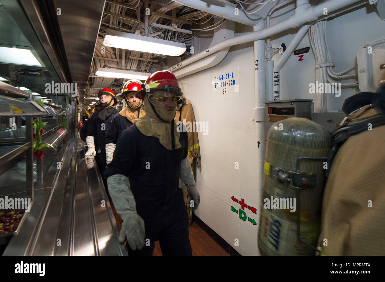 OCEAN - (April 11, 2017) - Sailors aboard USS Carney (DDG 64) head to ...