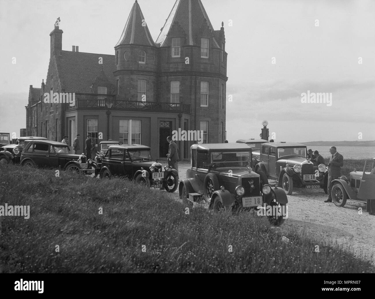 Cars competing in the B&HMC Brighton Motor Rally, John O'Groats ...