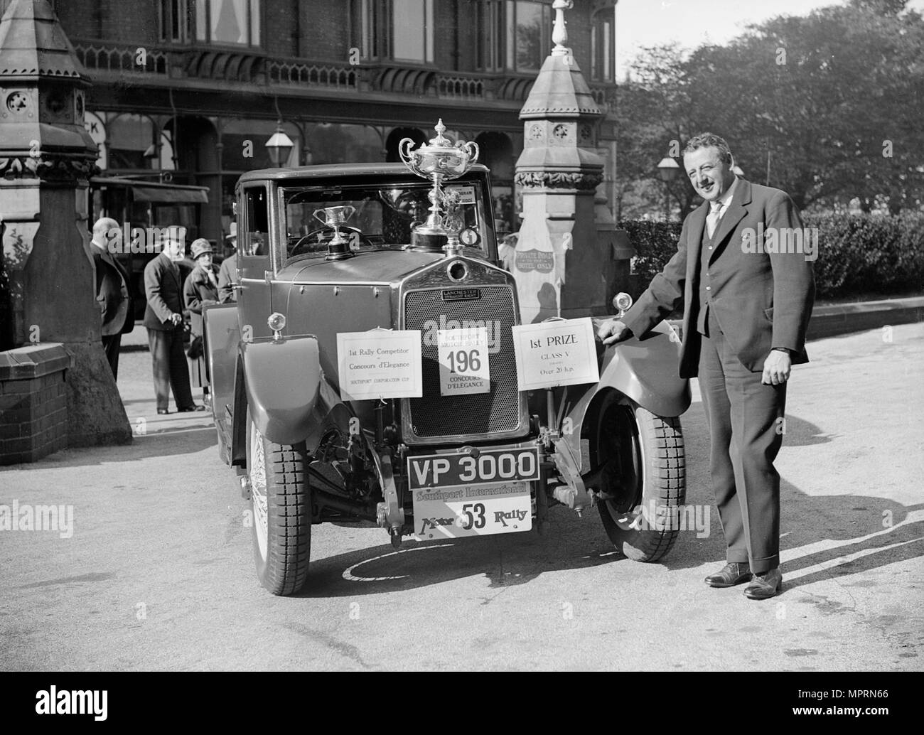 Lanchester Straight Eight of A Millership at the Southport Rally, 1928 ...
