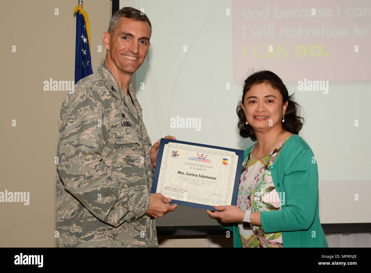 U.S. Air Force Col. Daniel Lasica, 20th Fighter Wing commander ...