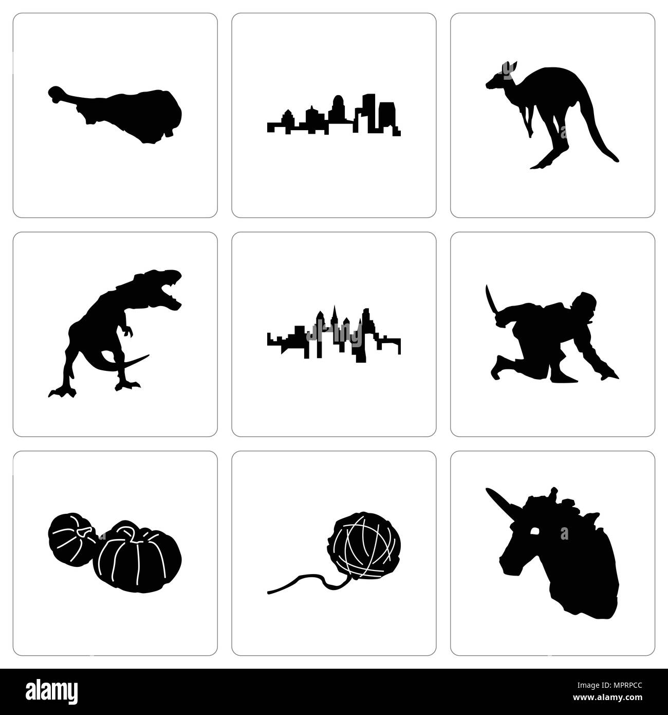 Kangaroo icon png hi-res stock photography and images - Alamy